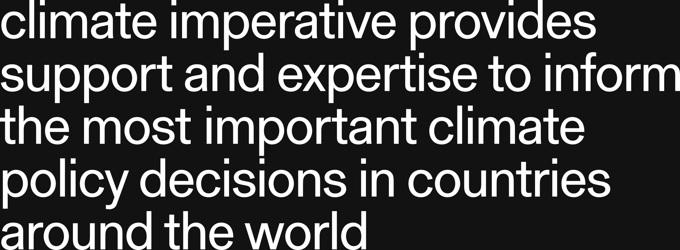 Order - Climate Imperative